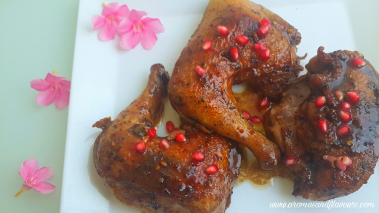 Jordanian Chicken with pomegranate molasses and Mujaddara-Jordanian ...